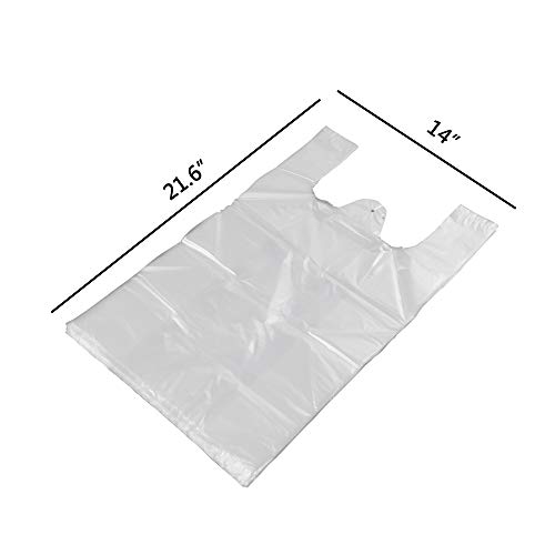 Begale 480 Count Plastic T-Shirt Shopping Bags, Reusable Carryout Bags
