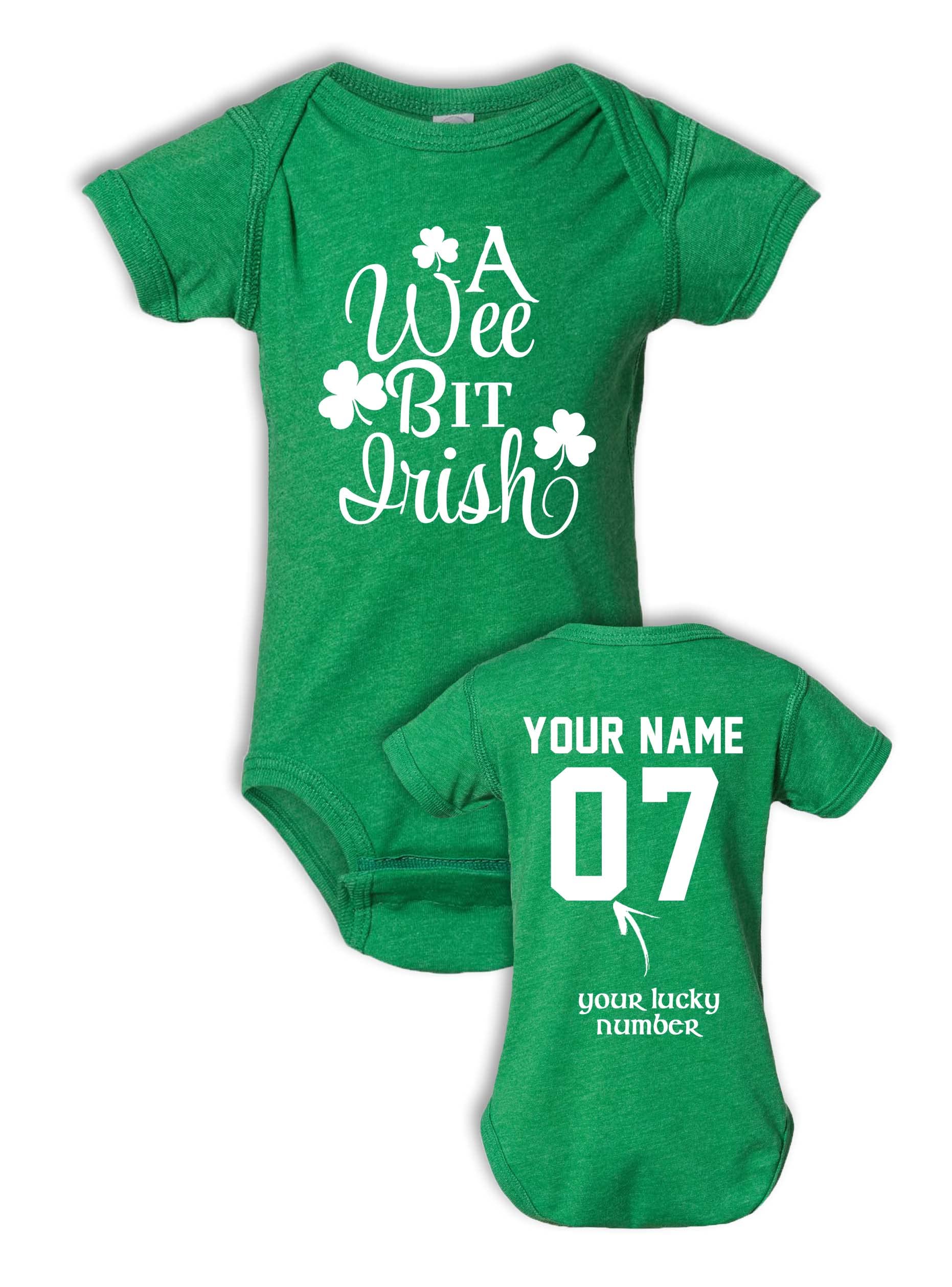 A Wee Bit Irish Baby Shirt - Infant St Patricks Day Shirt - St Paddys Day Shirts Boy