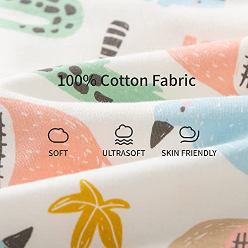 Duomiaomiao Baby Sleep Sack 12-24 Months 100% Cotton 1.5 TOG Four Season Baby Wearable Blanket, Breathable Comfy Toddler Sleeping Sack