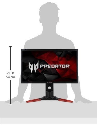 Acer Predator XB241H Bmipr 24-Inch Full HD 1920x1080 NVIDIA G-Sync Display, 144Hz, 2 x 2w speakers, HDMI & DP
