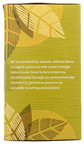 Allegro Tea, Organic Decaf Lemon Green Tea Bags, 20 ct