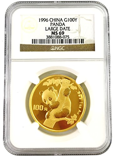 1996 CN China 1 oz Gold Panda 1 OZ MS69 NGC/CAC (Gold)