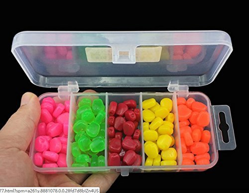 125Pcs Soft Fishing Lure Corn Fishing Corn Soft Baits Fish Beads Feeder Carp Fishing Accessories Tool