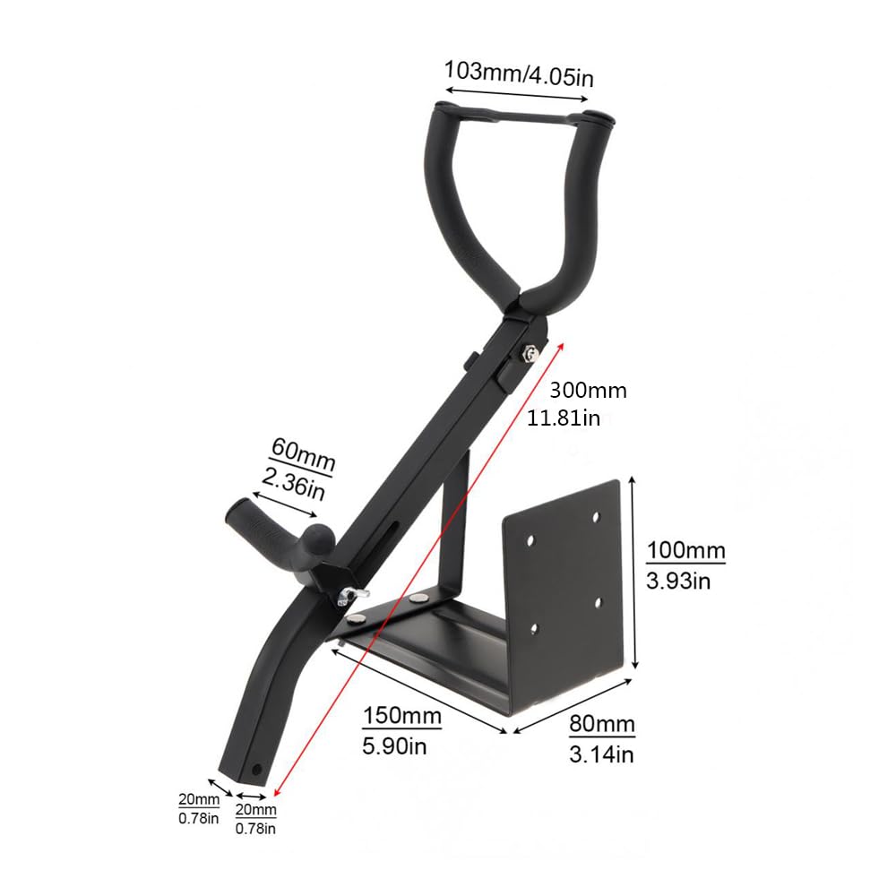 Alto Saxophone Stand - Saxophone Wall Mount - Holds Alto/Tenor Saxophones Securely - Saves Space in the Room