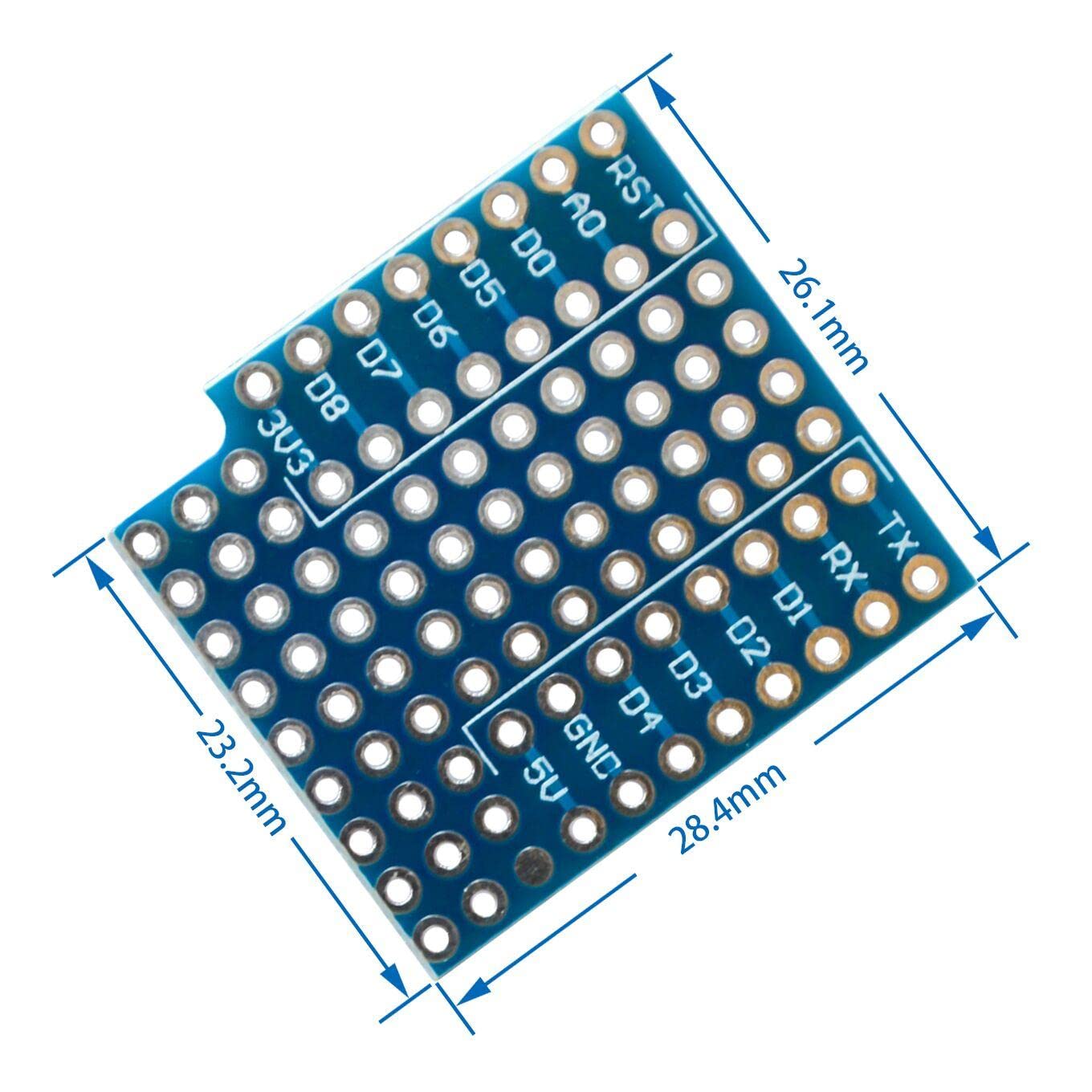 10PCS/LOT Breadboard Expansion Shield Pin Lithium Battery for WeMos D1 Mini Module Sensor