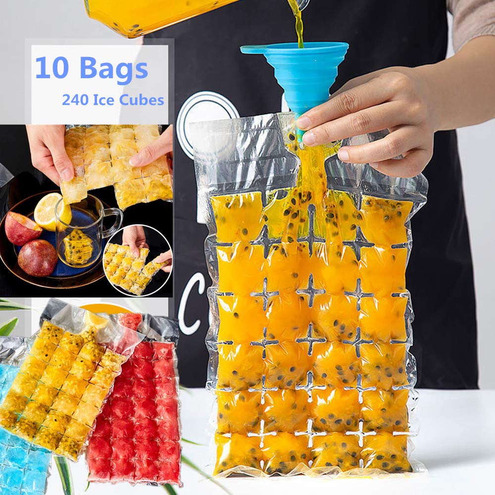125Pcs Drink Pouches for Adults with Individual Package Straws Reclosable Zipper Smoothie Bags Juice Pouches Heavy Duty Hand-held Cold & Hot Drinks,BPA & Phthalate Free - Funnel Included