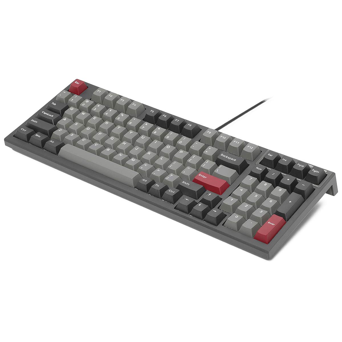 KPREPUBLIC Flesports FL980 Mechanical Gaming Keyboard Full RGB Backlit LED Computer Keyboard PBT Doubleshot keycap Hot Swappable Box Switch (Box Red Switch Edition x1, FL980 Keyboard x1)