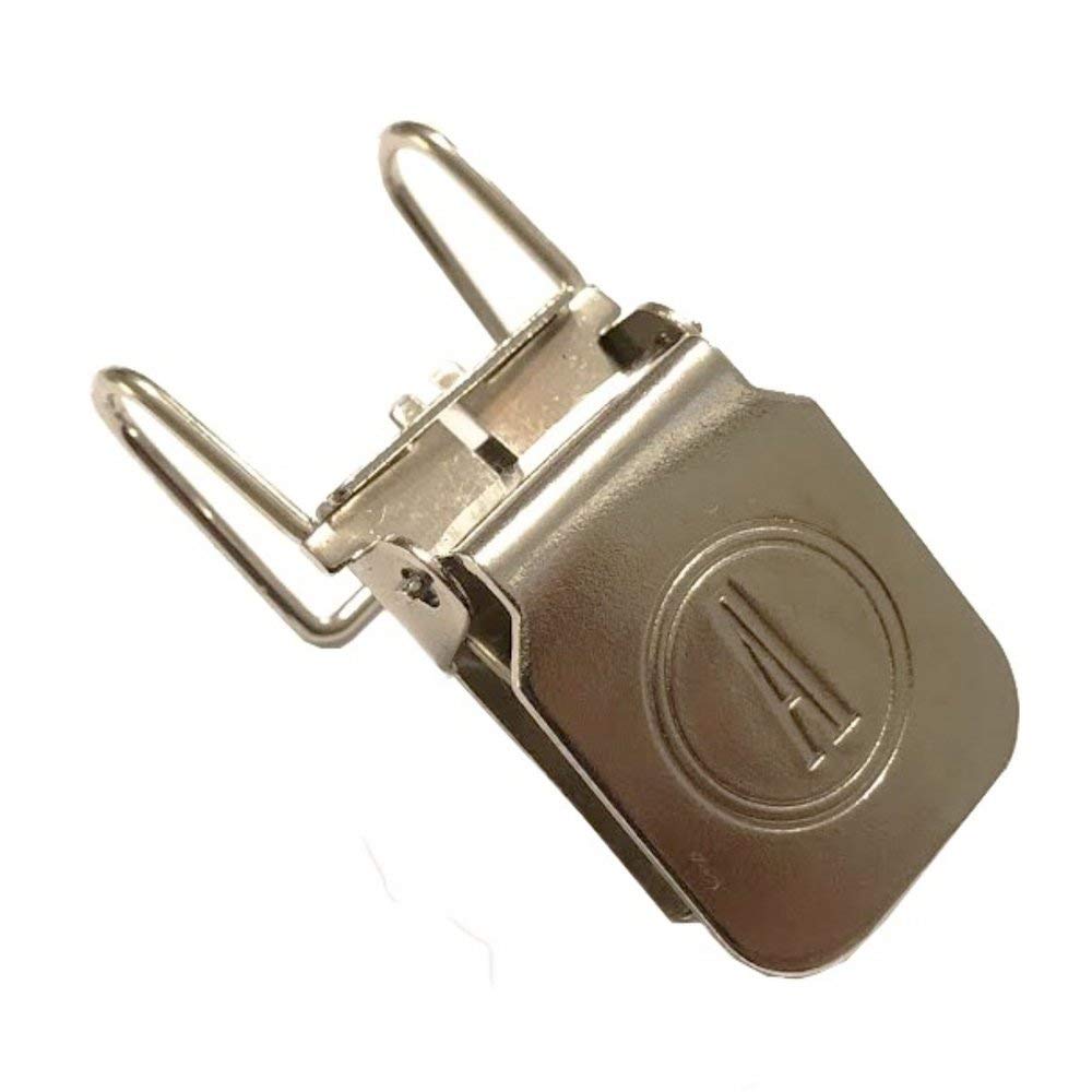 ANDUSTRIAL - Small Strong and Durable Nickle Plated Steel Clips/Clamps for Displaying Rug, Tapestry, Hides, Quilts, Mats, Towels, Linen On Wall - Wire Backed Alligator Clips - Silver, 10 Clips