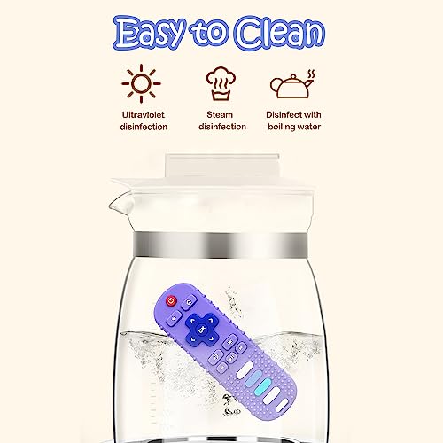 2-Pcs Silicone Baby Teething Toys, Silicone Reomte Teethers for Babies, Remote Control Shape Teething Toys, Chew Toys for Boys and Girls Soft Teething Remote