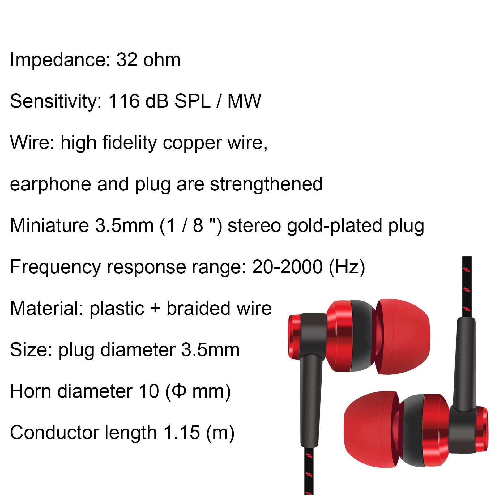 Earphones,Earbuds Heavy Bass Stereo Plastic Games Headset for Walking Blue,2533768-Gaweb-1
