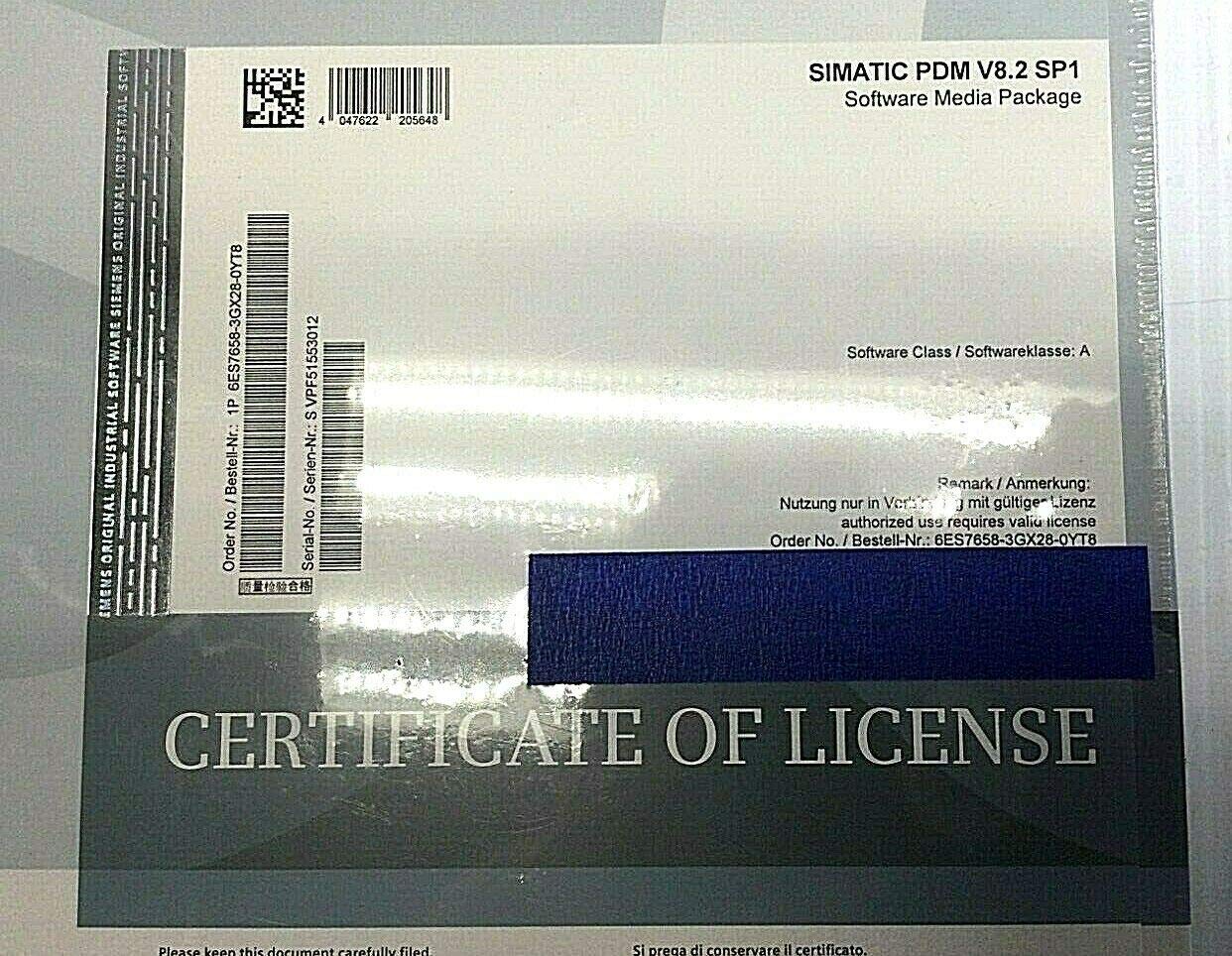 6ES7658-3GX28-0YT8 | SIEMENS SIMATIC PDM, Software Media Package V8.2 V8.2 SP1