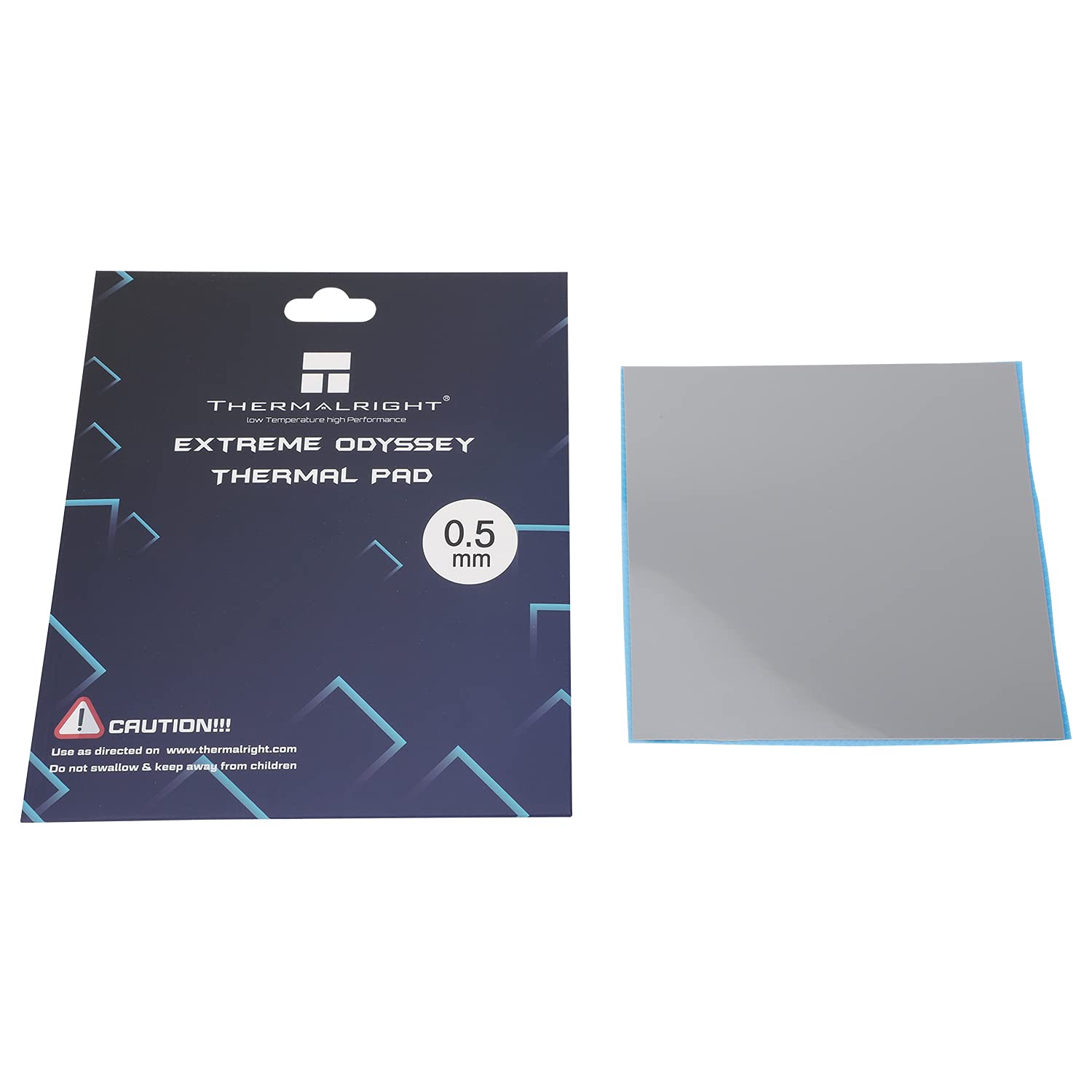 Thermalright Thermal Pad Silicone Thermal Pads 12.8 W/mK, Non Conductive Heat Resistance High Temperature Resistance for Laptop Heatsink/GPU/CPU/LED Cooler Gray (0.5mm)