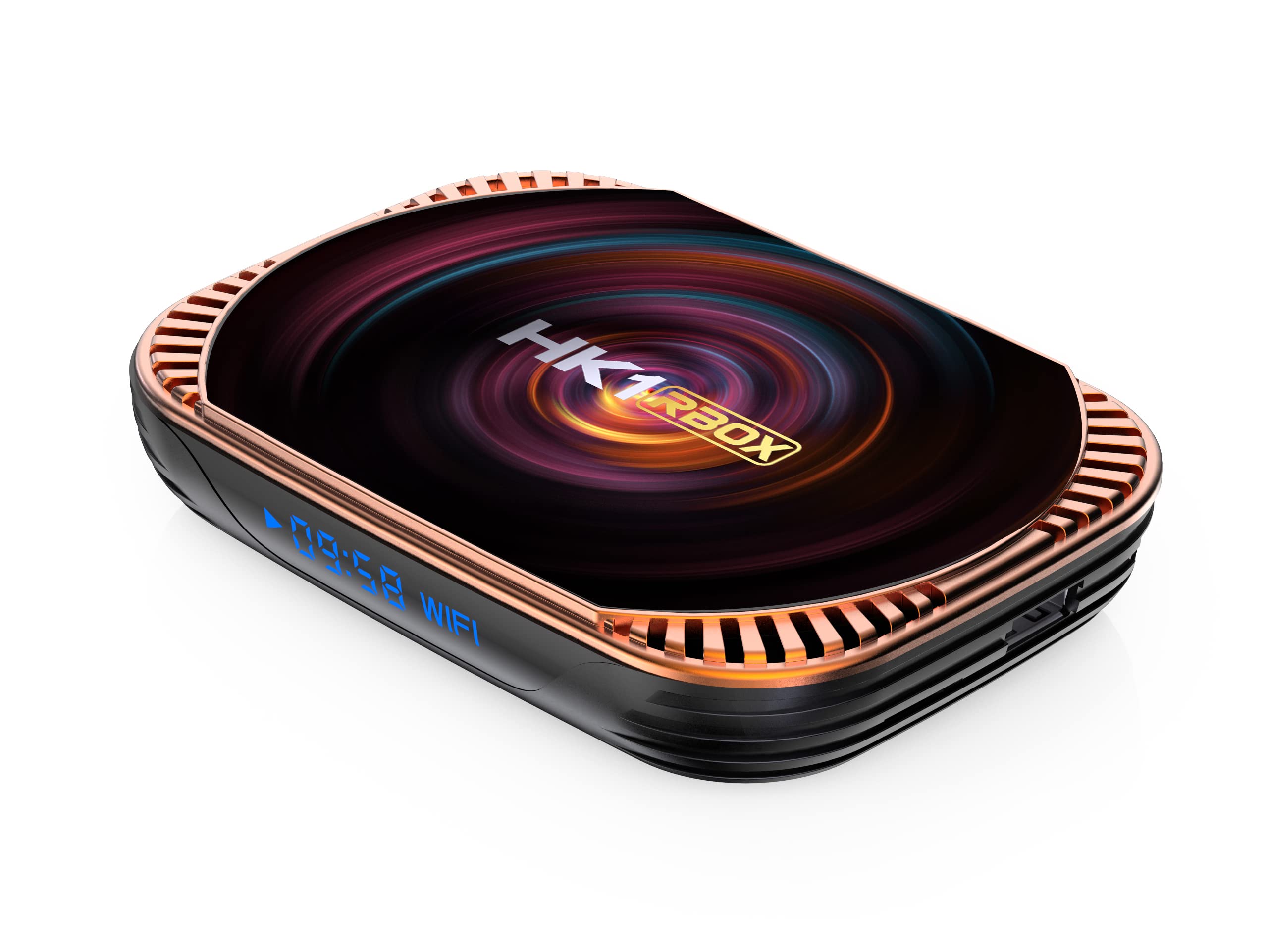 Android 11.0 TV Box 4GB RAM 64GB ROM TV Box HK1 Box X4 Amlogic S905X4 64-bit Quad Core with Dual Wi-Fi 2.4G/5.0G, BT 4.0/ 3D Ultra HD 8K/ H.265/ 1000M LAN/USB 3.0 Smart TV Box