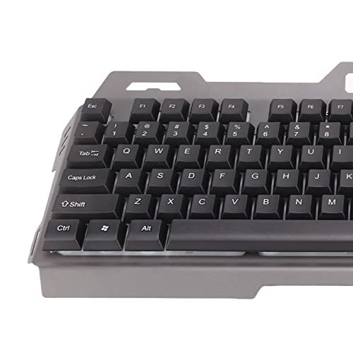 104 Keys Gaming Keyboard and Mouse Combo, Ergonomic Mechanical Feel Wired Keyboard and Mouse Set, RGB Light Wired USB Keyboard Mouse Set for Win7, Win8, Win10