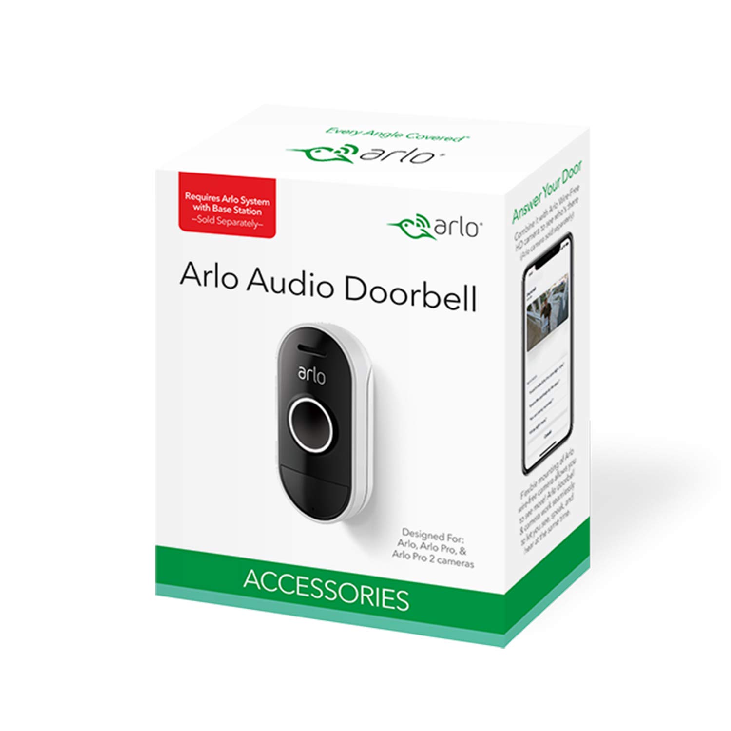 Arlo Audio Doorbell, White (AAD1001-100NAS)