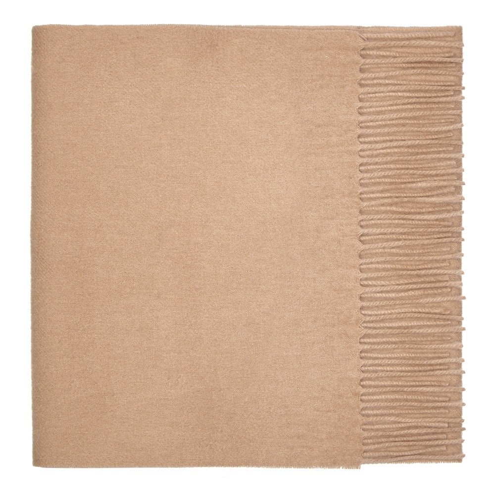 100% Lambswool Plain Scarf, Olive