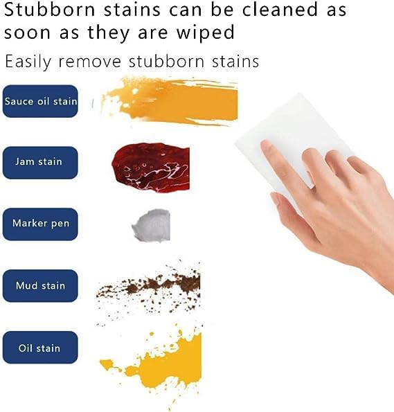 100 Pack Extra Thick Magic Cleaning Sponges - Reusable Eraser Sponge for All Surfaces - Kitchen-Bathroom-Furniture-Leather-Car-Steel - Just Add Water - Melamine - Universal Cleane