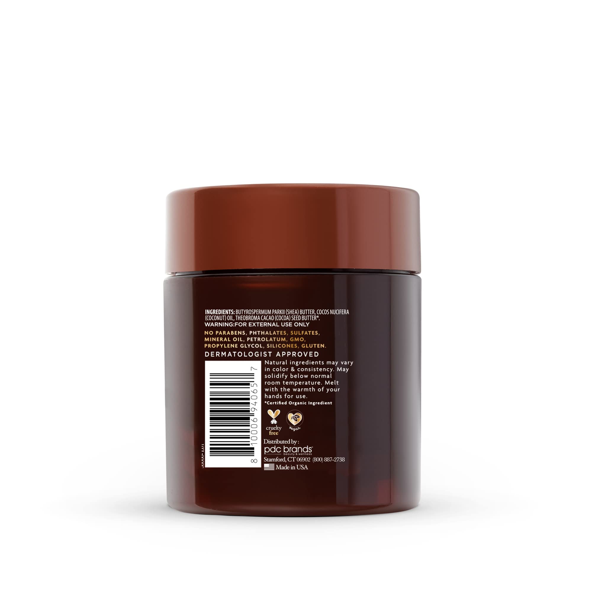 Cantu Skin Therapy Hydrating Raw Blends Body Butter, Cocoa Butter, Shea Butter And Coconut Oil, 5.5 Ounce