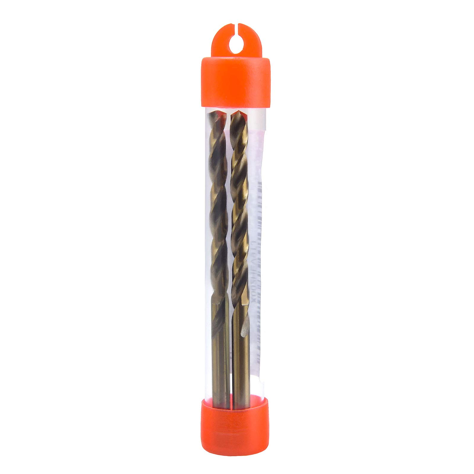MAXTOOL 15/64" 2pcs Identical Jobber Length Drills HSS M42 Twist Drill Bits 8% Cobalt Fully Ground Golden Straight Shank Drills; JBF42G10R15P2