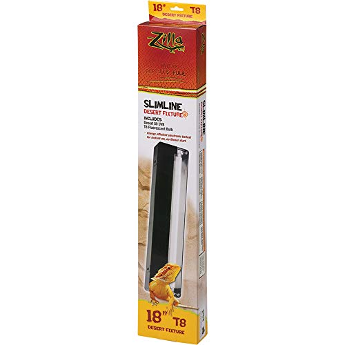18 Inch T8 Zilla Slimline 50 UVB Desert Fixture