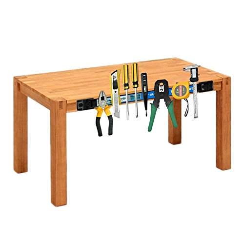Alouette 4 Pieces 12 Inches Magnetic Tool Holder Racks,Metal Tool Organizer Bar for Garage&Workshop