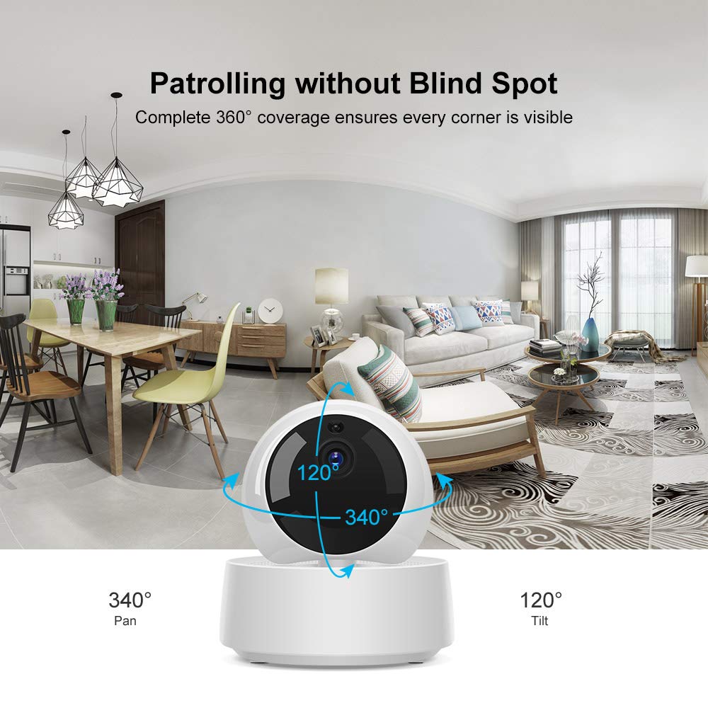 SONOFF 1080P HD Indoor Camera, Smart WiFi Home Security Camera with IR Night Version, Motion Detection, 2-Way Audio, Phone APP Control, Baby Monitor, Cloud Storage, GK-200MP2-B