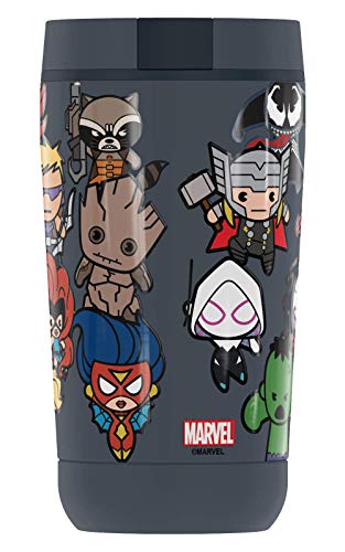THERMOS Marvel Heroes Kawaii GUARDIAN COLLECTION Stainless Steel Travel Tumbler, Vacuum insulated & Double Wall, 12oz