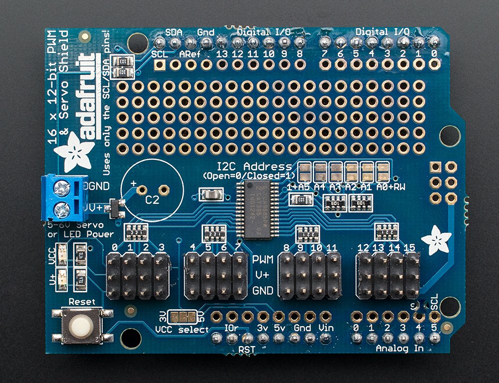 Adafruit Breakout PWM/Servo Shield 16 Channel 12 Bit