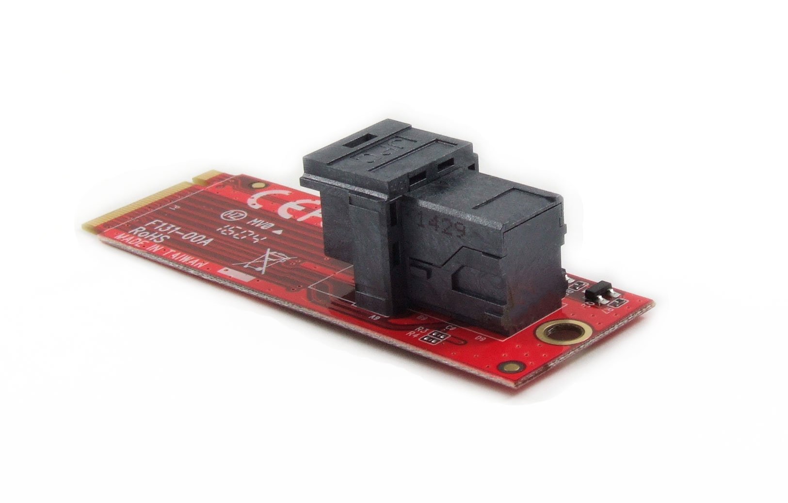Ableconn M2-U2-131 M.2 Module with SFF-8643 Mini-SAS HD 36Pin Connector for U.2 (SFF-8639) PCIe-NVMe SSD - Support Intel 750 2.5-inch U.2 SFF SSD