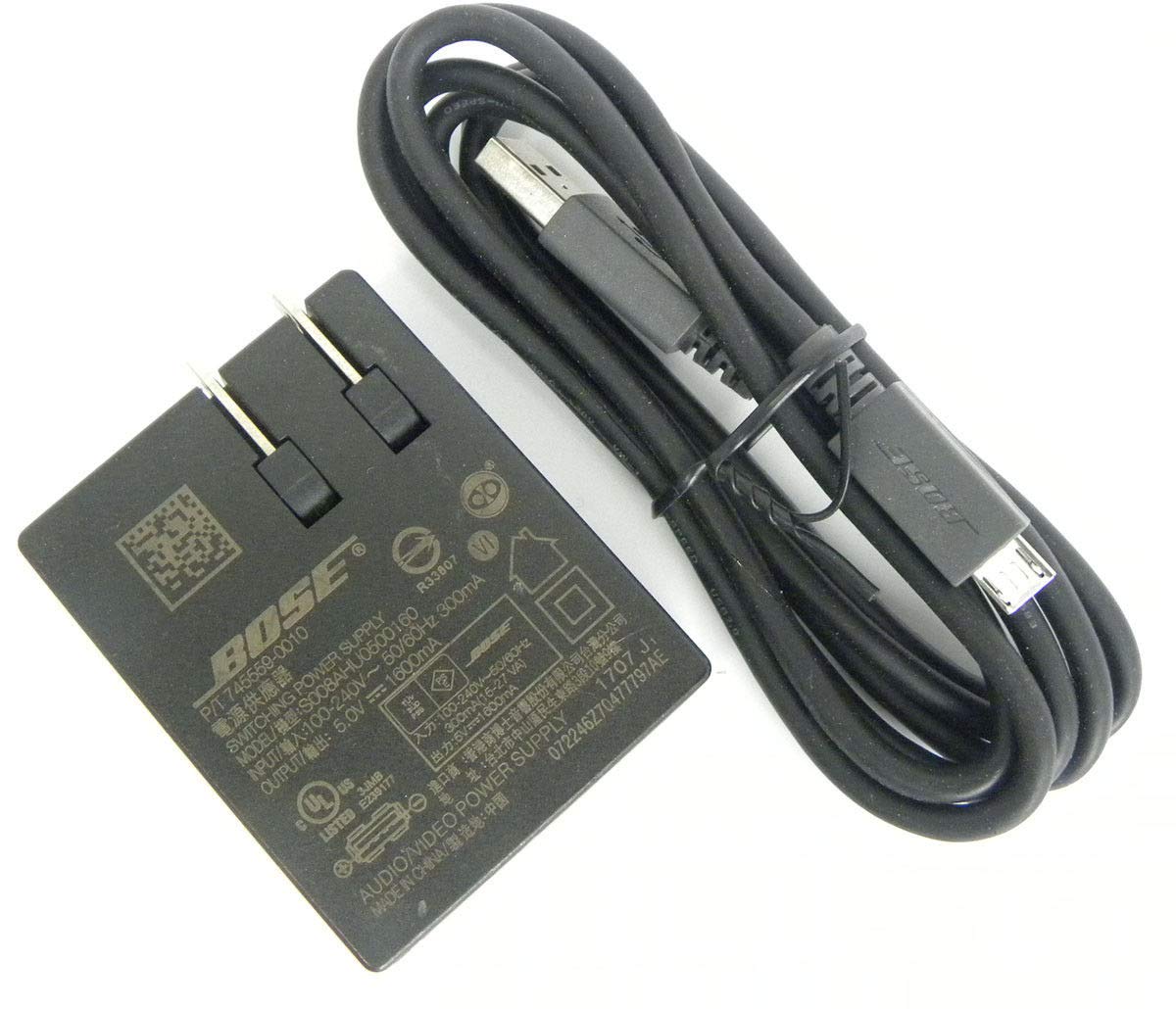 Bose SoundLink Revolve+ Speaker and Noise Masking Sleepbuds & Wall Adapter Charger 745559-0010 with 5 Ft Power Cord Cable