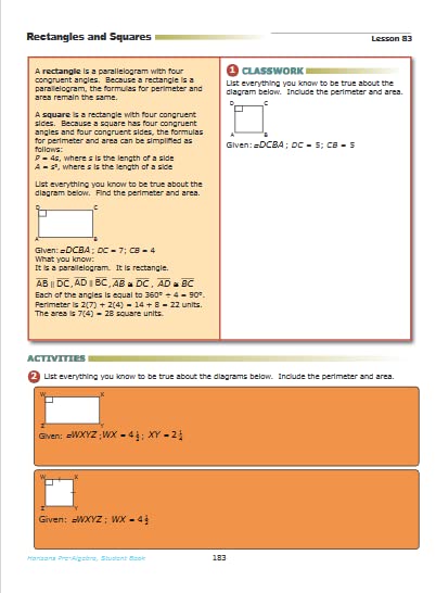 Alpha Omega Publications JMS071 Horizons Pre-Algebra Student Book