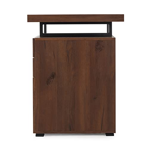 Monarch Specialties Home Office 47 Inch Long Versatile Right/Left Facing Compact Computer Desk, Dark Cherry Wood Look Finish