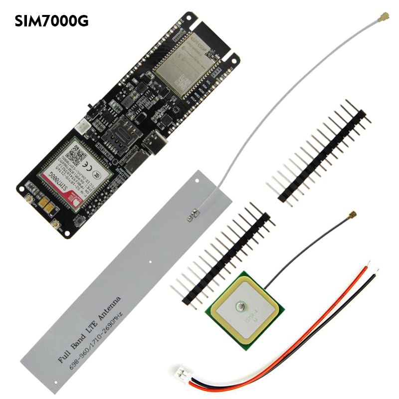 LILYGO T-SIM7000G ESP32-WROVER-B Solar Charge SIM GPS Antenna CH9102F 16MB 2G/NB TTGO Development Board