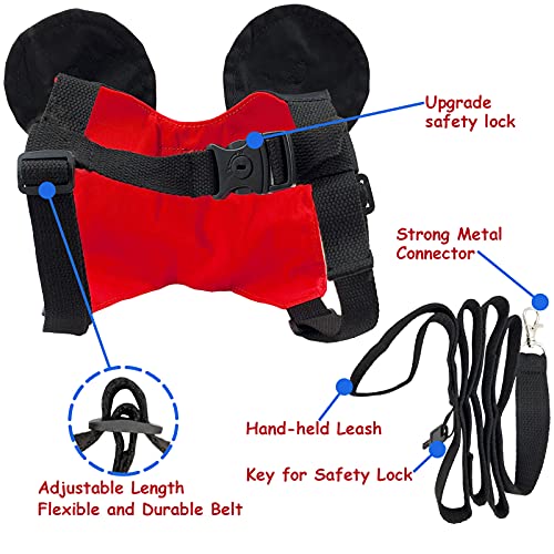 SHELLBOBO Child Backpack Leash for Toddlers & Kids Walking - 3in1 Wrist Link for Baby Girls