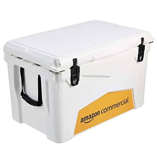 AmazonCommercial Rotomolded Cooler, 60 Qt., White
