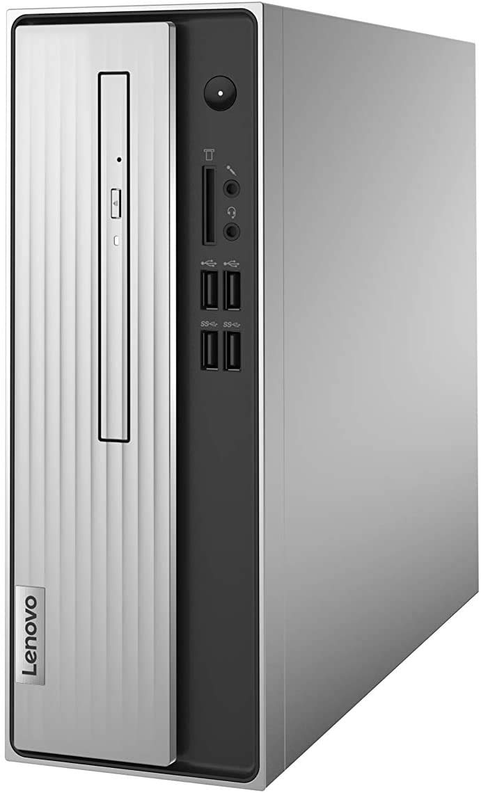 Lenovo IdeaCentre 3 07ADA SFF Desktop, AMD Athlon Silver 3050U 2.3GHz, 4GB Memory, 1TB HDD, DVD-RW, WiFi + BT, Windows 10 Home, Silver