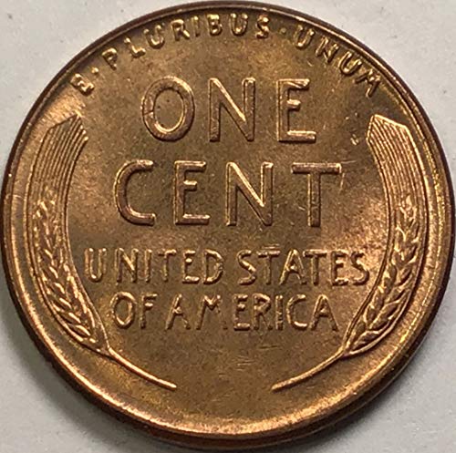 1955 Lincoln Wheat Cent Red Penny Nearly Choice Brilliant Uncirculated
