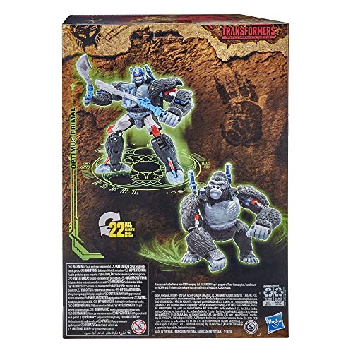 Transformers Toys Generations War for Cybertron: Kingdom Voyager WFC-K8 Optimus Primal Action Figure - Kids Ages 8 and Up, 7-inch