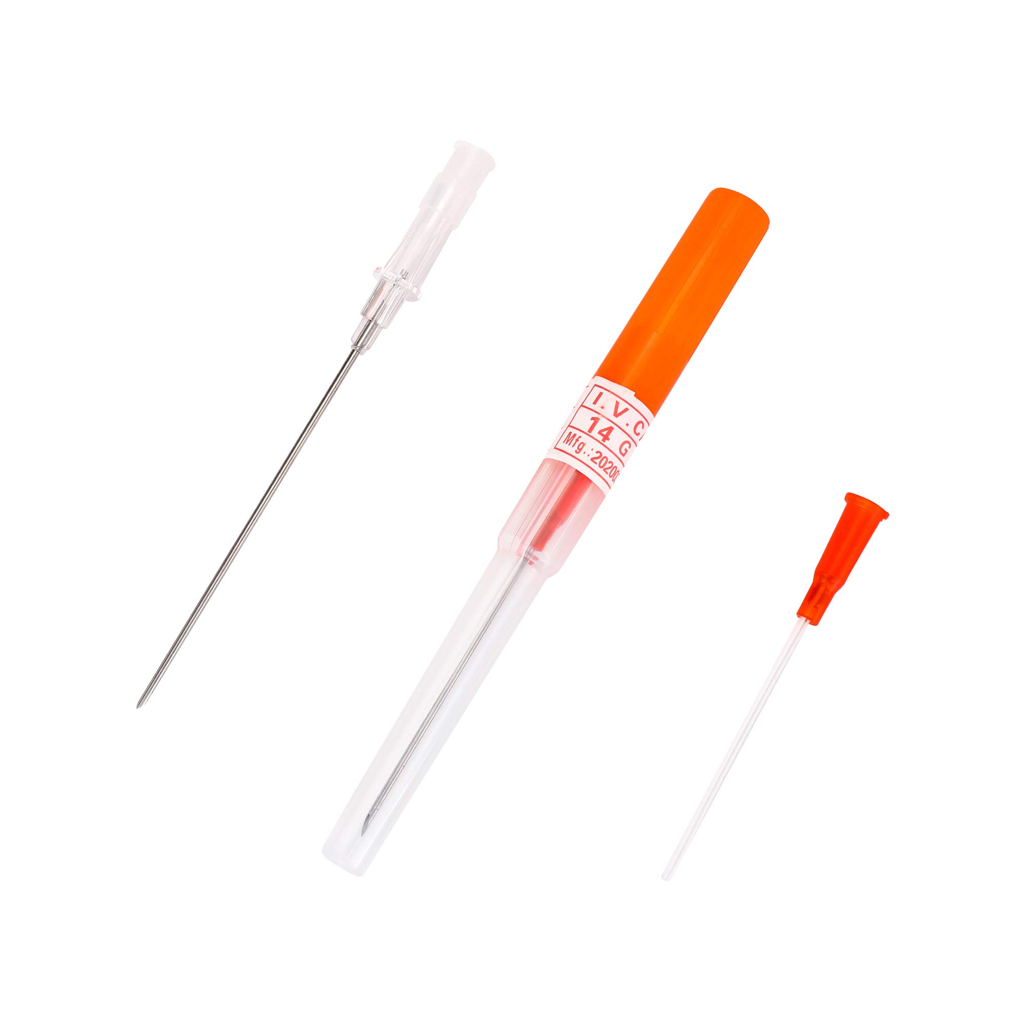 Catheter Piercing Needles,50Pcs Mixed IV Catheter Needles 14G 16G 18G 20G and 22G Ear Nose Piercing Needles Hollow Needles for Lip Tongue Belly Navel Nipple Cartilage Piercing Kit