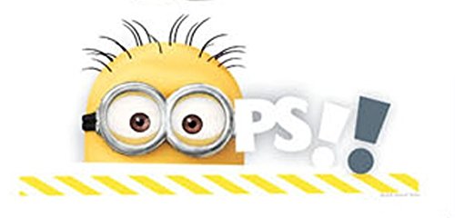 7 Inch Minion Goggles Jerry Despicable Me 2 Removable Wall Art Decal Sticker Home Decor Kids Room-6 3/4 Inch Wide by 3 Inch Tall