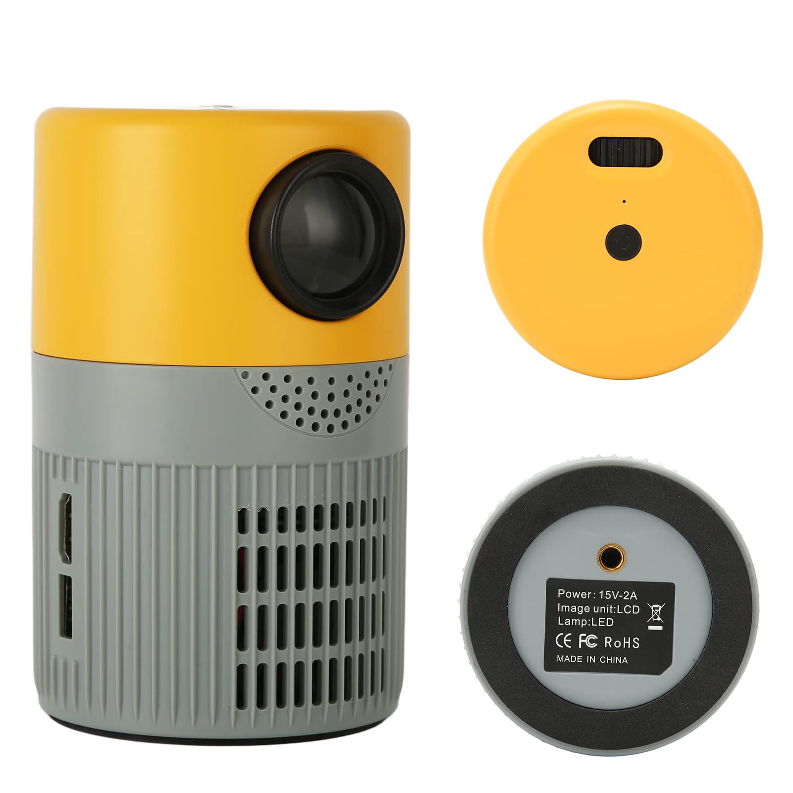 100V-240V Movie Projector Mini DVD U Disk Projector (US Plug)