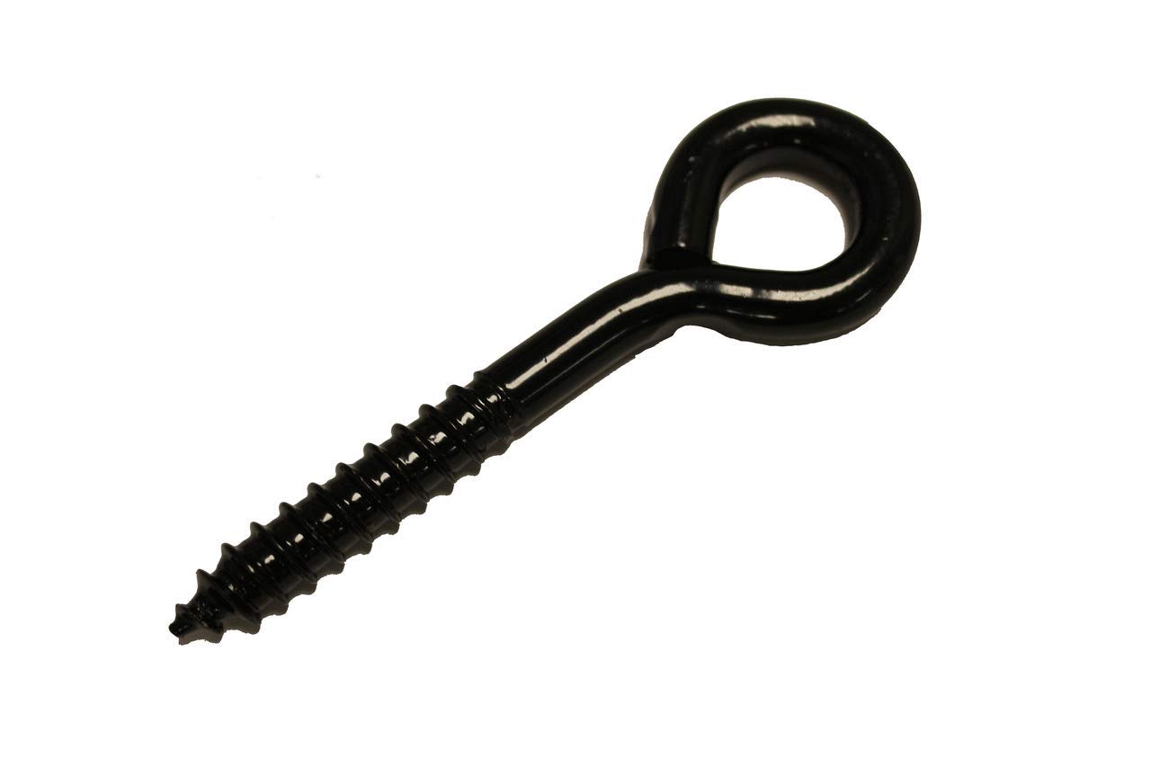 3/8" x 4 1/2" Black Lag Screw Eye (100)