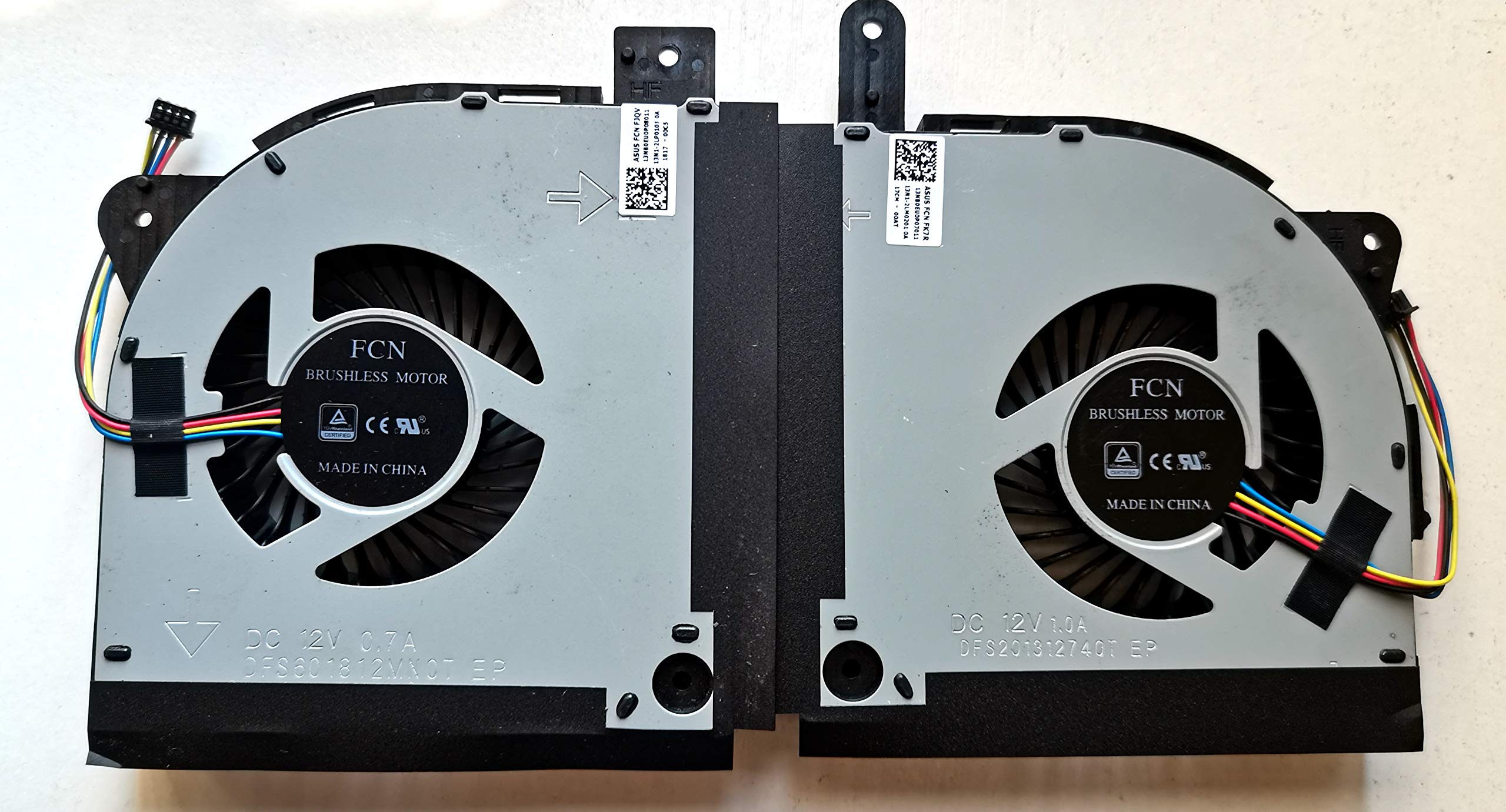 EJTONG New for ASUS G703I G703GS GL703GI Laptop CPU GPU Cooling Fan 12V DFS601812MN0T DFS201312740T