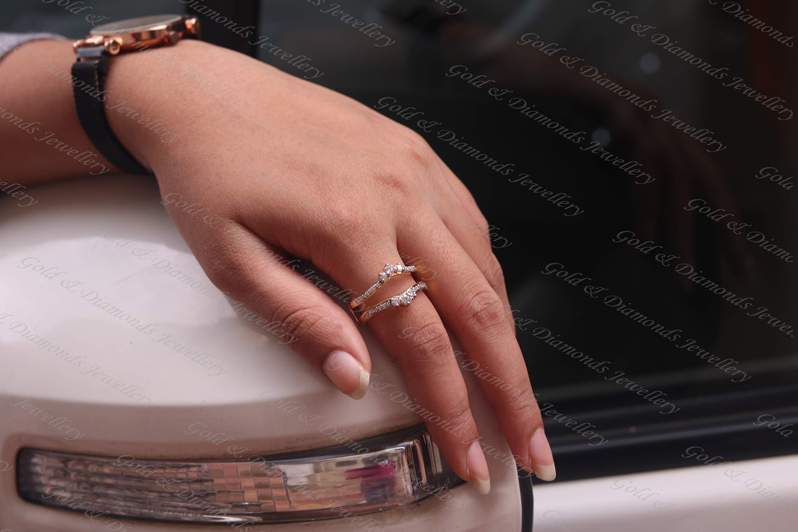 14K Yellow Gold Plated 5/8ct Brilliant Cut Created Simulated Diamonds Solitaire Enhancer Ring Guard Wrap for Womens
