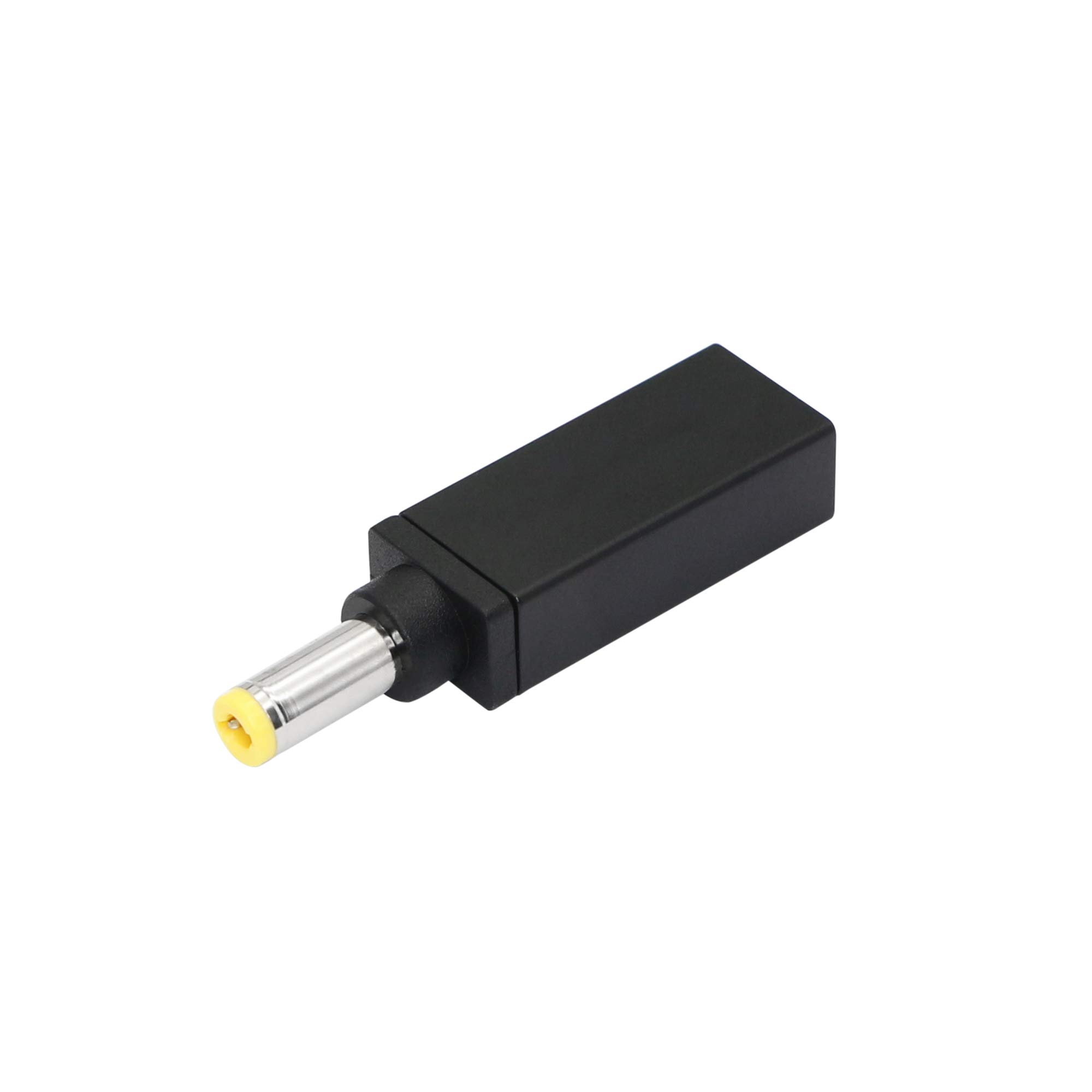 CERRXIAN 100W PD USB Type C Female Input to DC 5.5mm x 2.5mm Power Charging Adapter(5525a-Black)