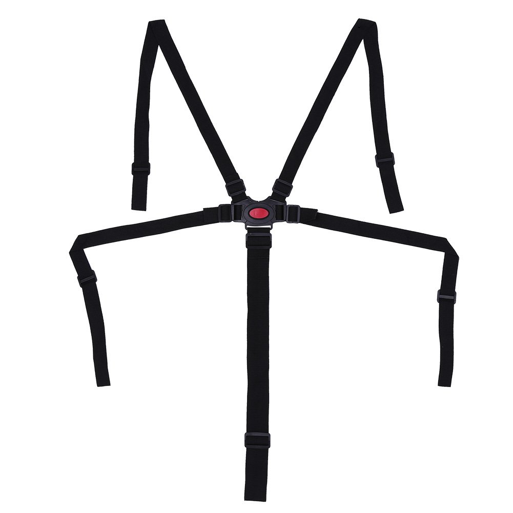 5 Point Harness Baby Chair Stroller Adjustable Kids Child Pram Strap for Children High Chair Pushchair Booster Replacement Black