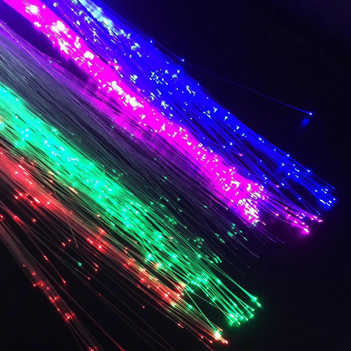 Acooe 10 Pack LED Hair Lights, Optics Flashing Barrettes for Party, Bar Dancing, and Light Up Hair Accessories