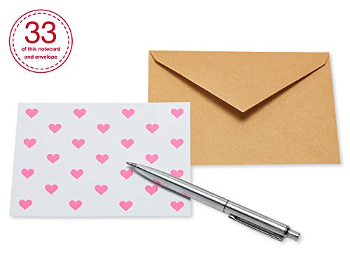 American Greetings Bulk Blank Cards with Envelopes, Heart Stationery (200-Count)