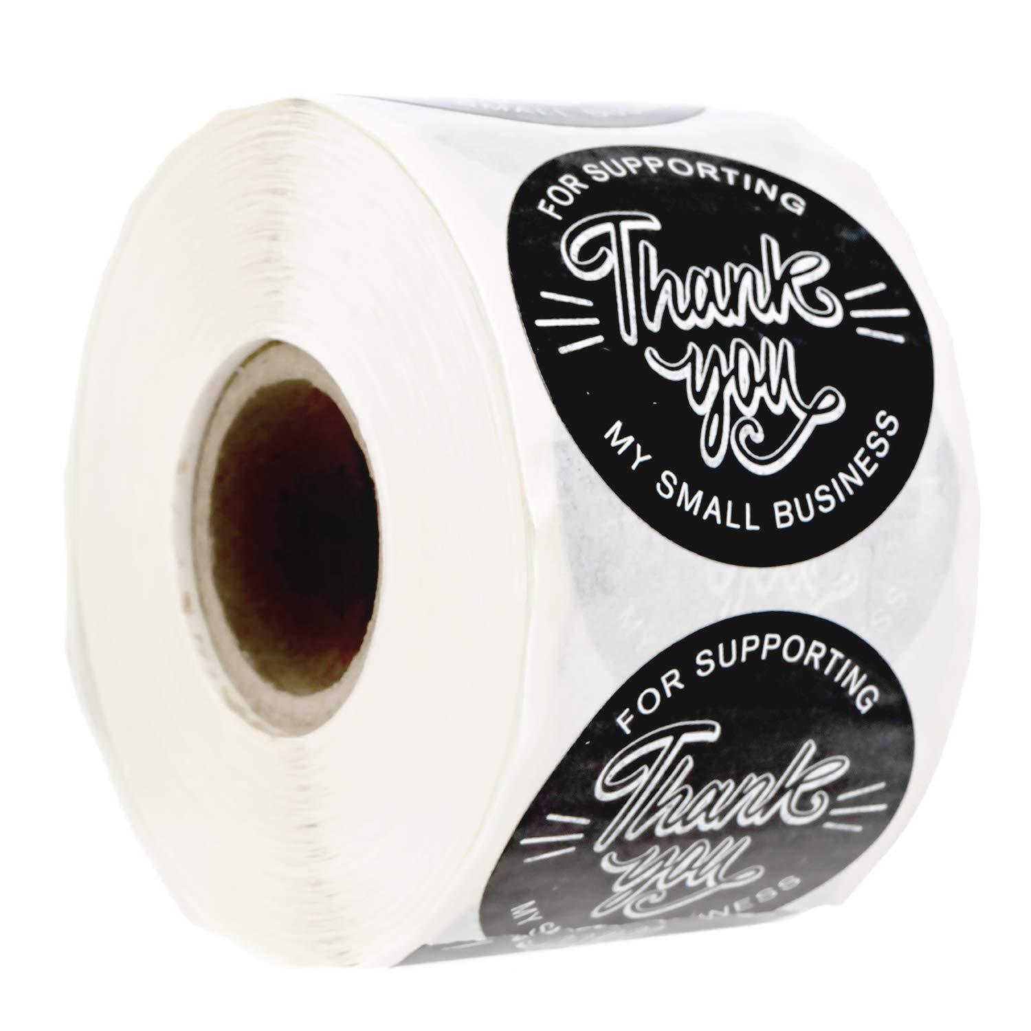 Chalkboard Style Thank You for Supporting My Small Business Stickers / 500 Boutique Envelope Seal Labels / 1.5" Vintage Look Thank You Round Sticker/Made in The USA