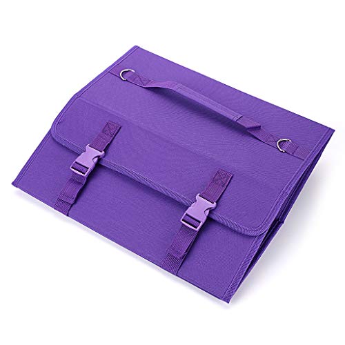 BTSKY New 171 Slots Marker Case Lipstick Organizer-Canvas Markers Holder for Markers and Sketch Markers Purple